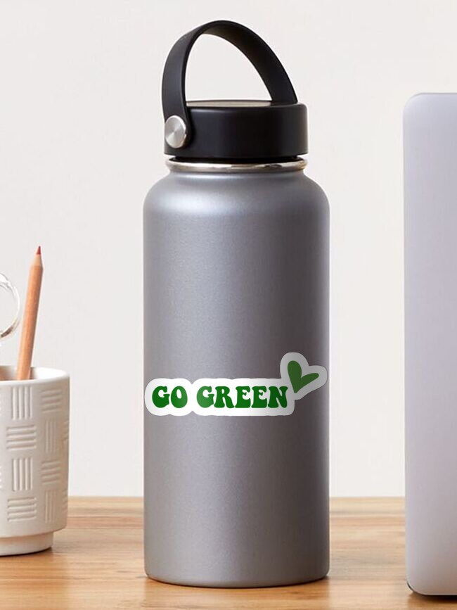 "Go Green " Sticker for Sale by cqndyart | Redbubble