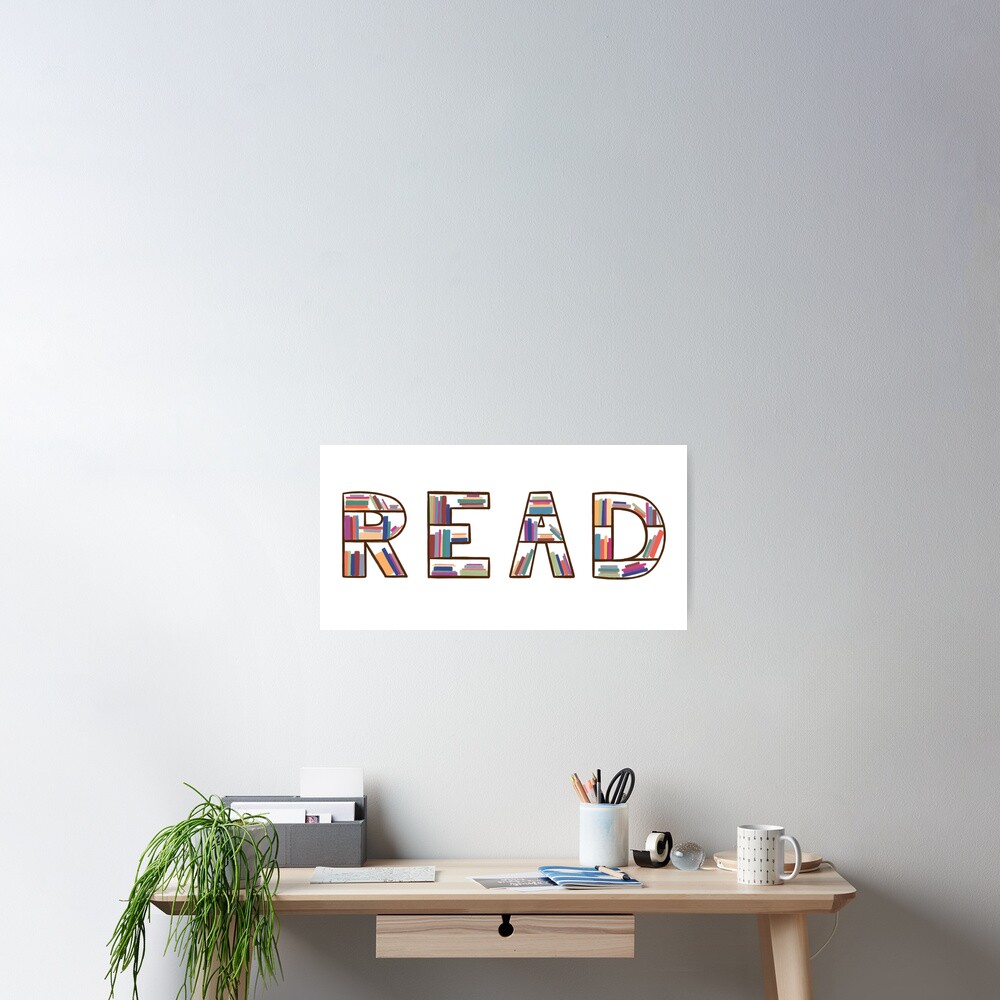"Read bookcase" Poster by SRSigs | Redbubble