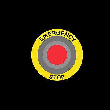 "E-Stop" Sticker for Sale by jasmineclarino | Redbubble
