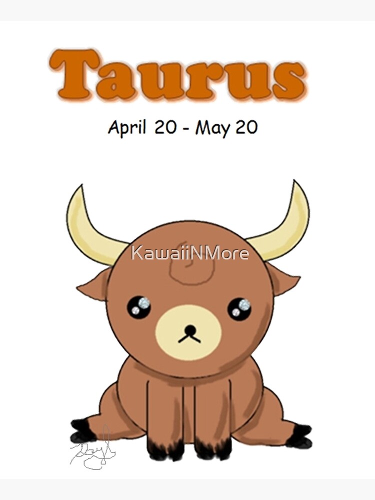 Póster «Tauro el toro - Estilo Kawaii» de KawaiiNMore | Redbubble