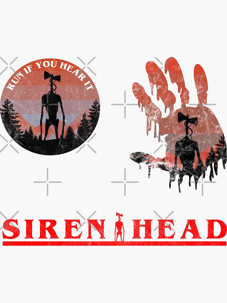 "Siren Head Sticker Pack" Sticker for Sale by OrangeMonkeyArt | Redbubble