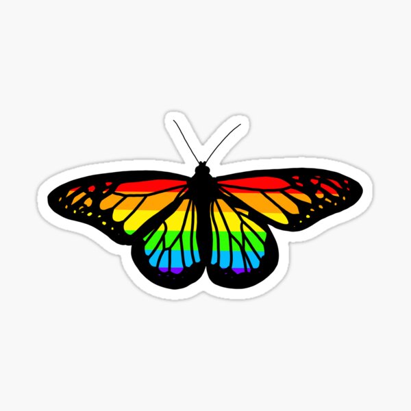 "PRIDE BUTTERFLY" Sticker by julecifer | Redbubble