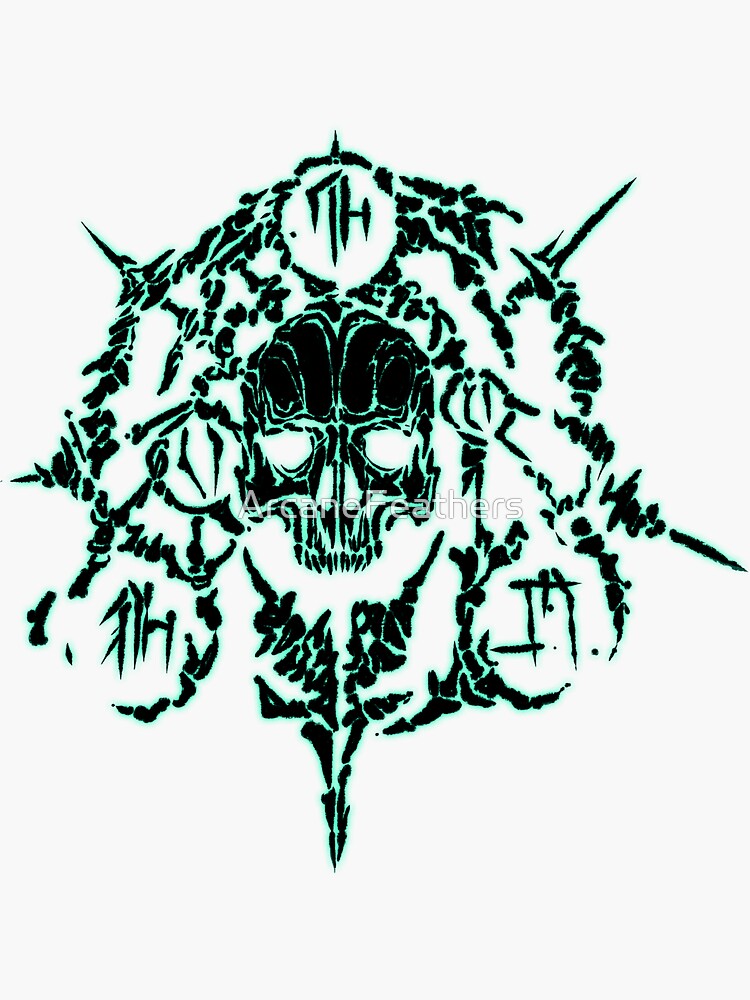 "Elder Scrolls Necromancer" Sticker for Sale by ArcaneFeathers | Redbubble