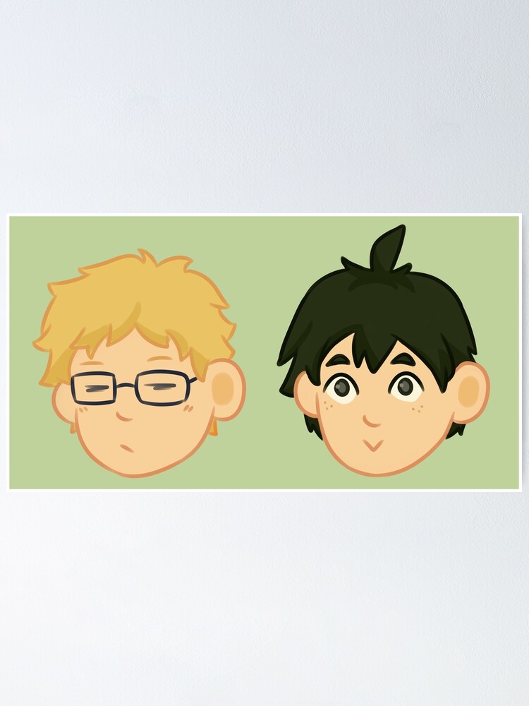 "Tsukki & Yamaguchi" Poster by kimiki | Redbubble