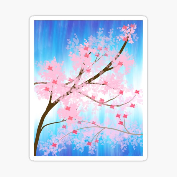 "Cherry blossom tree" Sticker by Rosie4320 | Redbubble