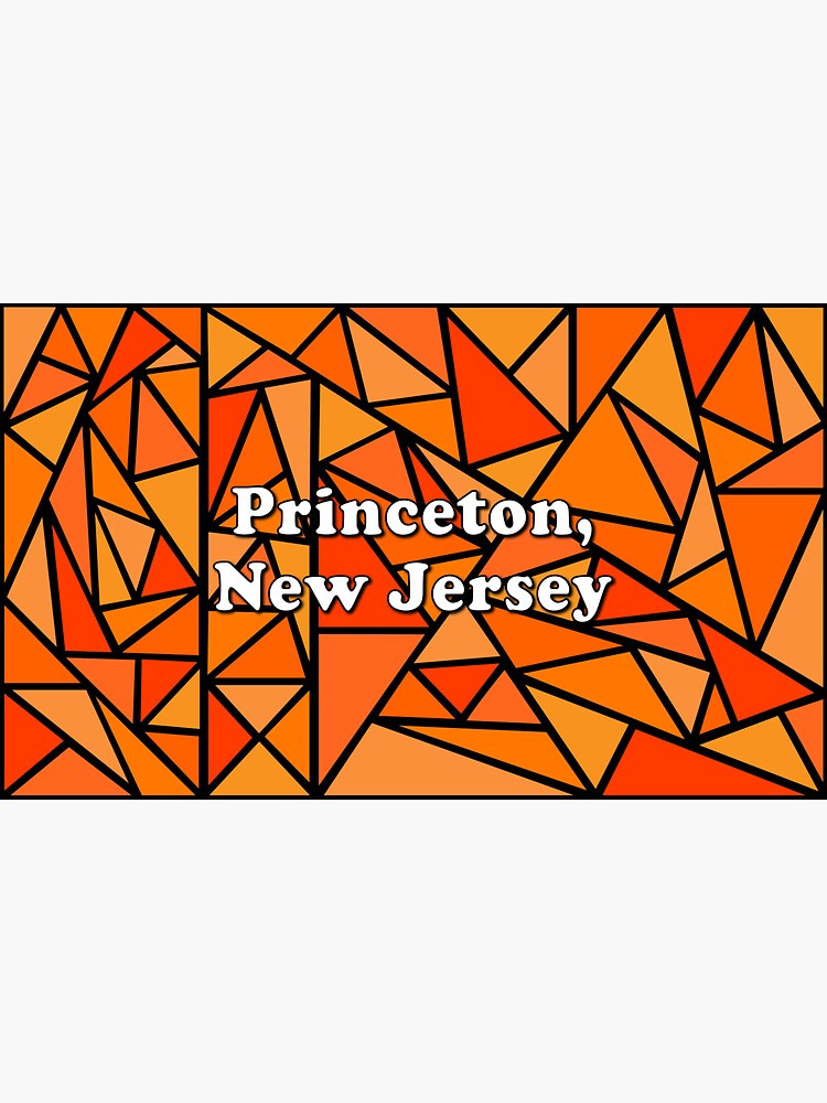 "Princeton, New Jersey" Sticker for Sale by trianglegirl1 | Redbubble