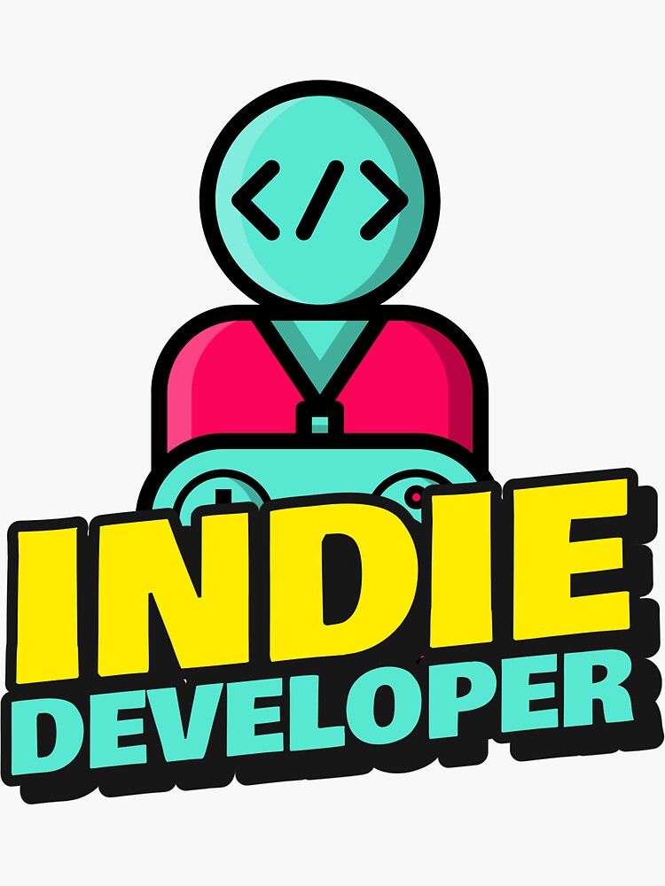 "Indie Game Developer" Sticker by waynnt | Redbubble