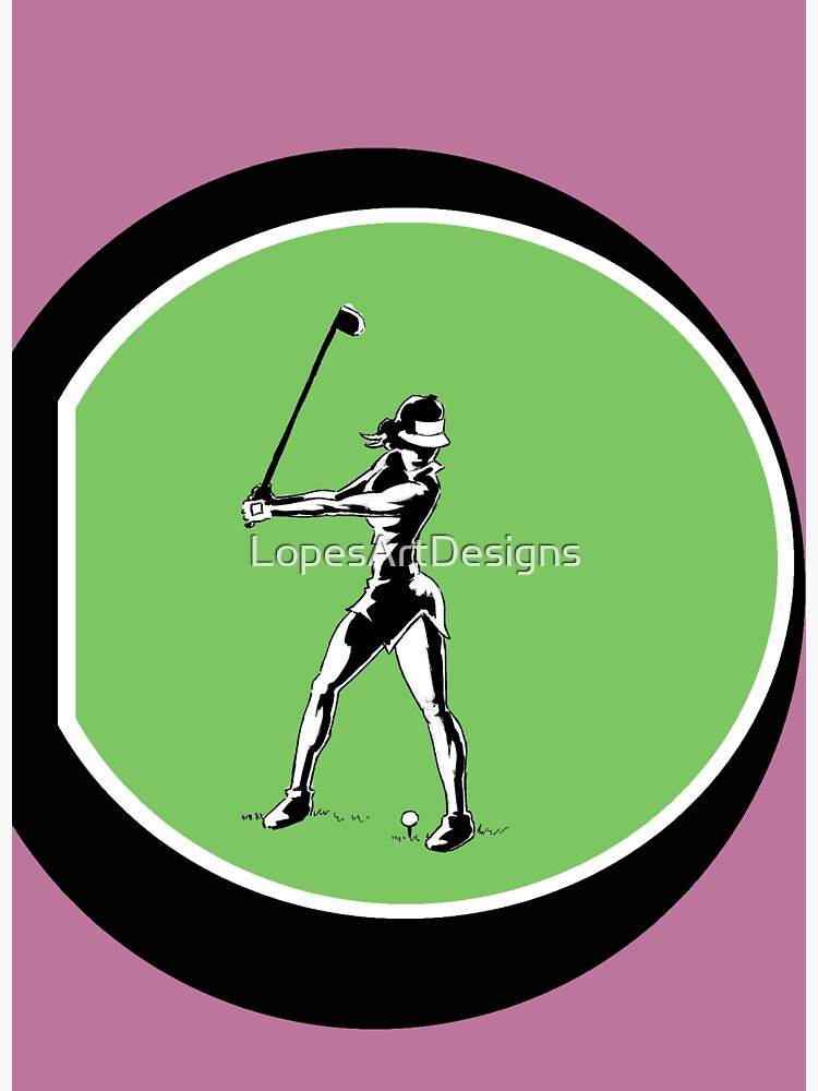 "Ladies Of Golf" Sticker by LopesArtDesigns | Redbubble