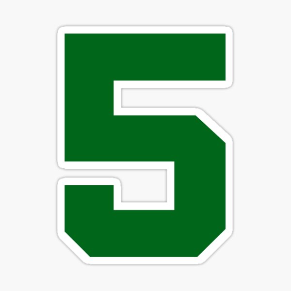 "#5" Sticker for Sale by mellbee | Redbubble