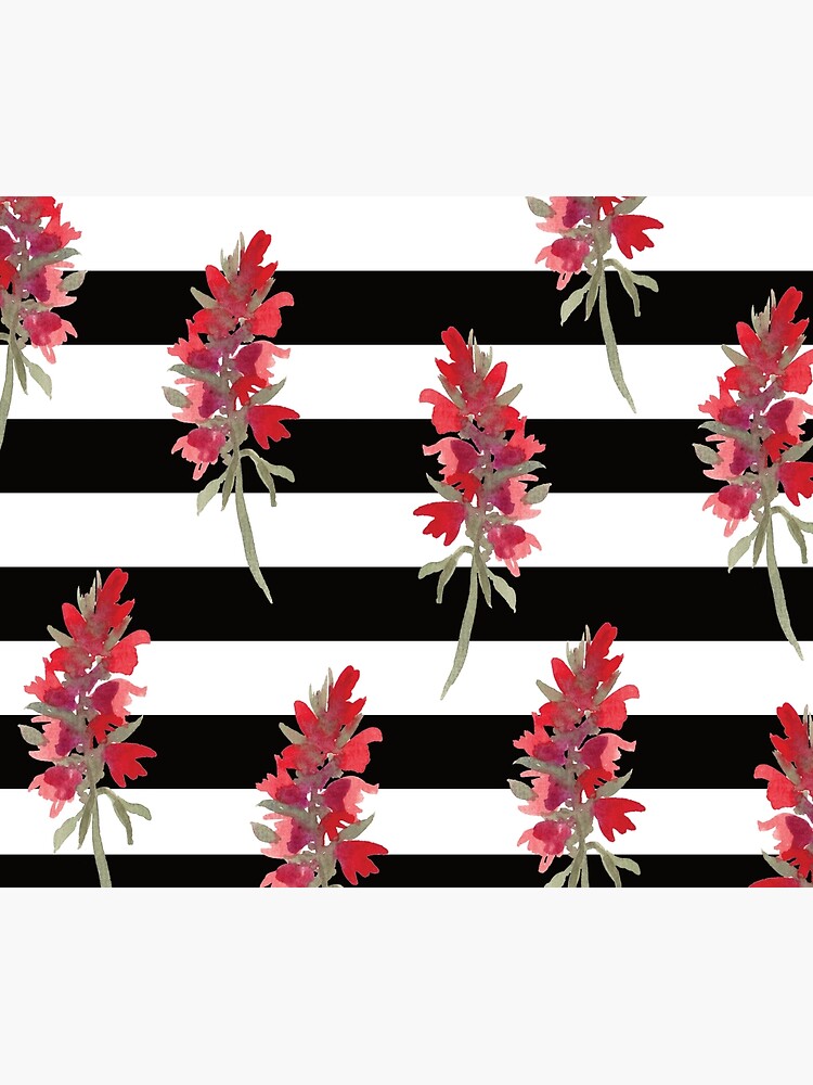 "Red Snapdragon Flowers Black White Abstract" Poster by girlunited17 ...