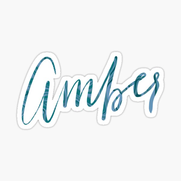 "Amber" Sticker by ROLdrawing | Redbubble