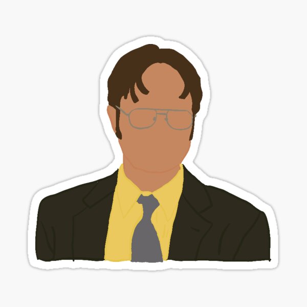 "Dwight Schrute" Sticker by monserrat04 | Redbubble