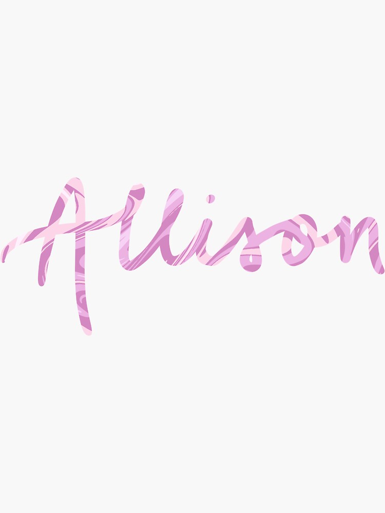 "Allison" Sticker for Sale by ROLdrawing | Redbubble