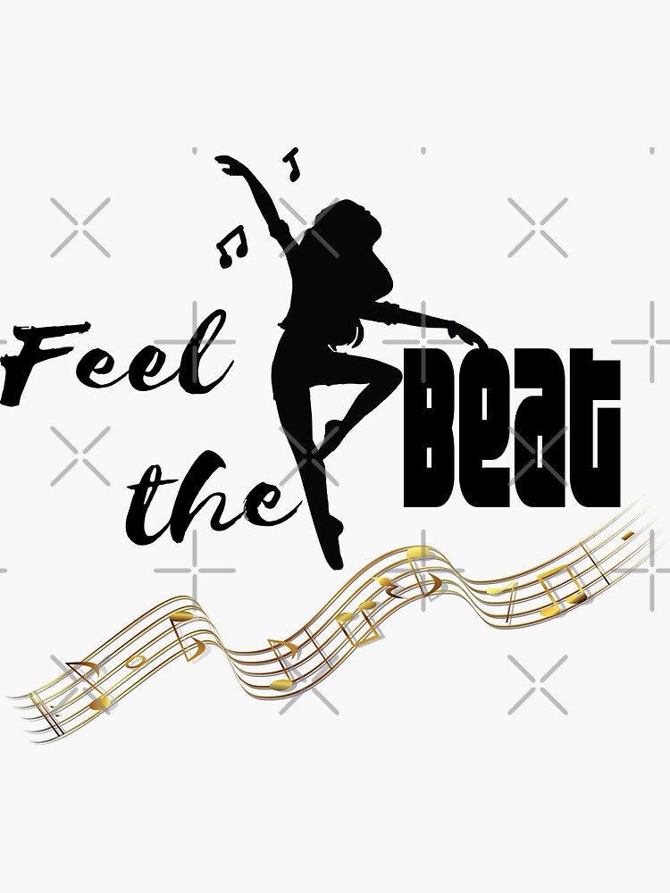 "Feel The Beat, Dancing Silhouette" Sticker for Sale by 4AllTimes ...