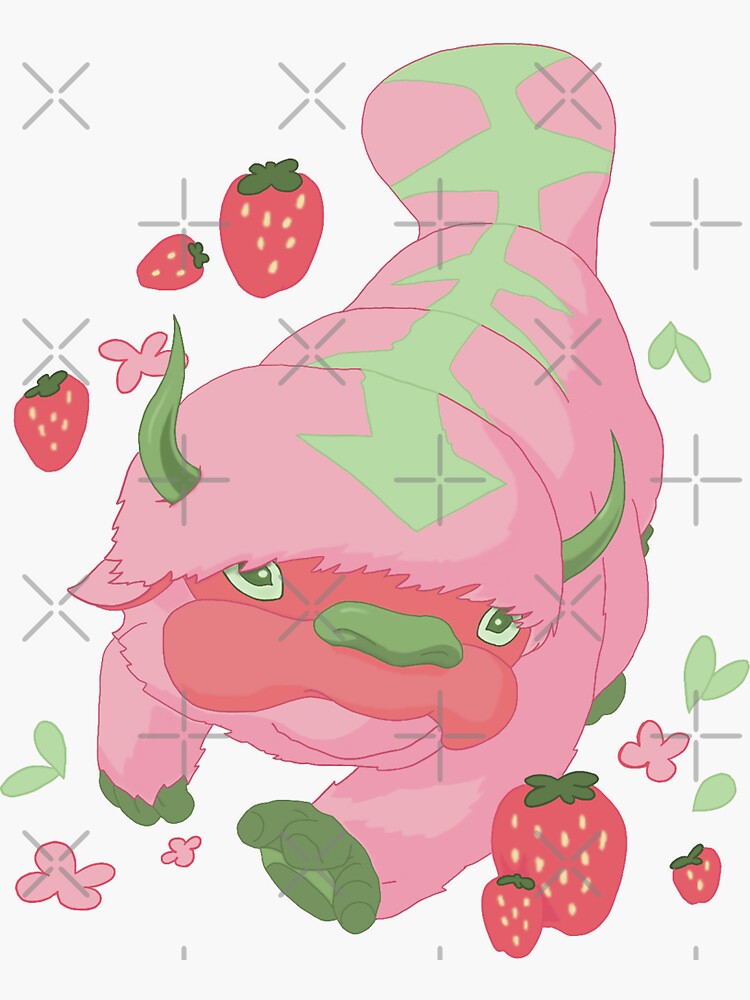 "Strawberry Appa " Sticker for Sale by iypuff123 | Redbubble