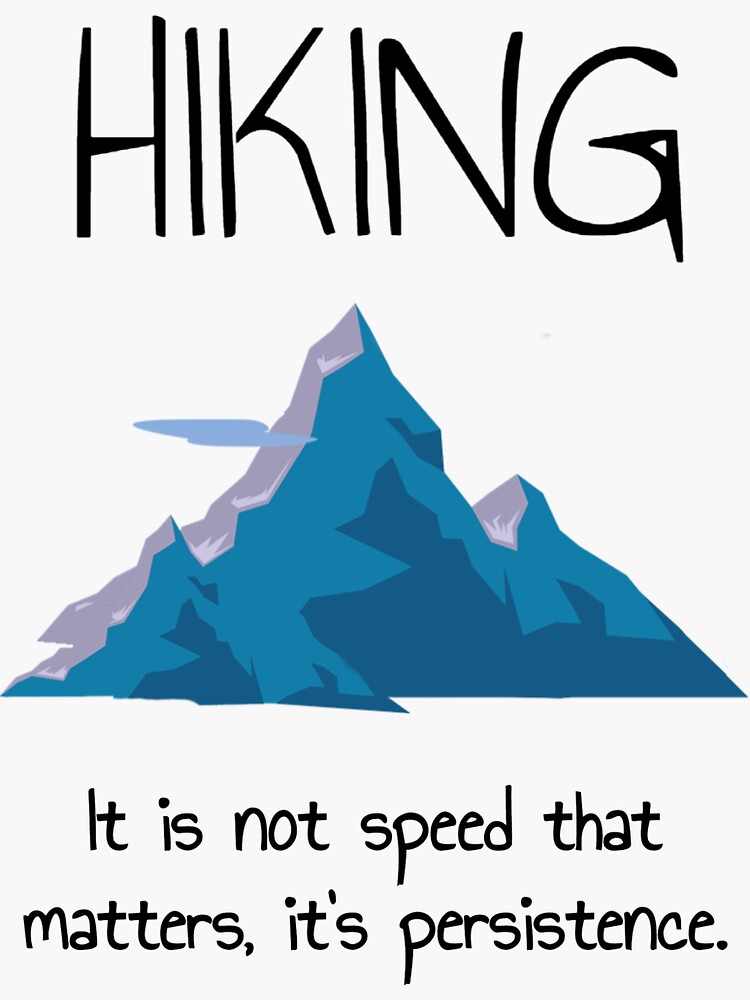 "Inspiration - It is not speed that matters, it's persistence." Sticker ...