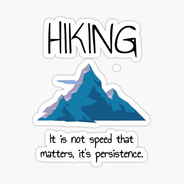 "Inspiration - It is not speed that matters, it's persistence." Sticker ...