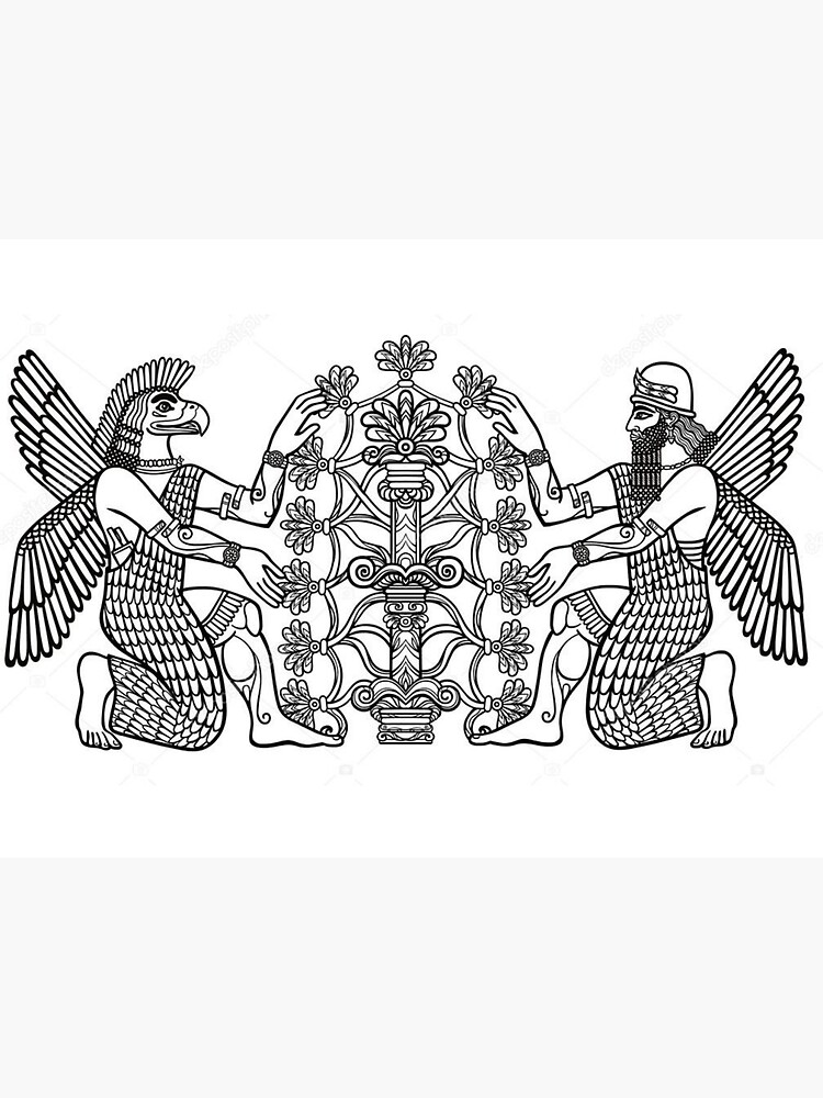 "Ningishzida/Thoth and Ea/Enki Assyrian Dieties" Sticker by ...