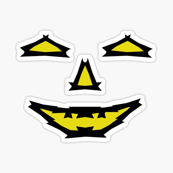 "Halloween Face" Sticker for Sale by emhoteb | Redbubble