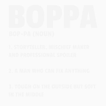 "Boppa Definition Father's Day Gift Design" Essential T-Shirt for Sale ...
