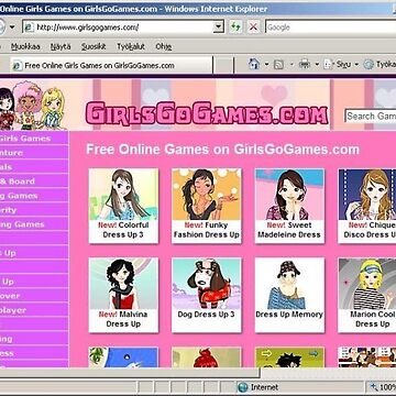 Girlsgogames internet explorer webpage cheap Sticker