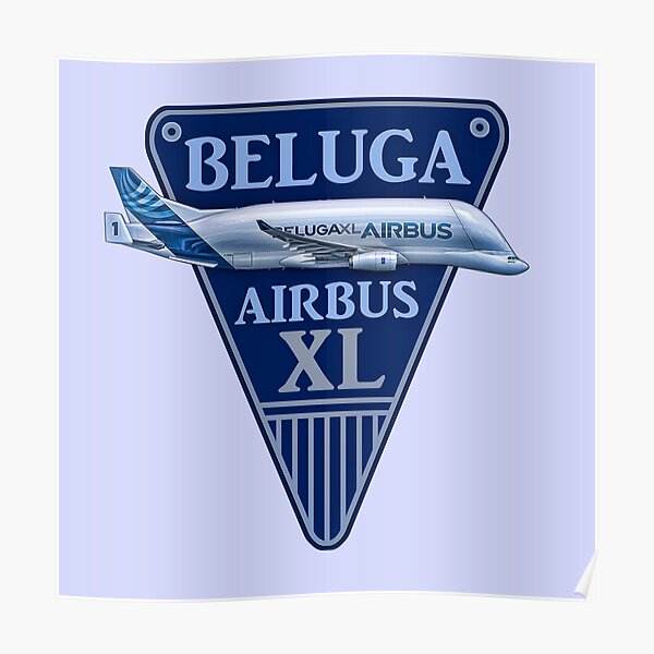 "Airbus Beluga 300-600ST Emblem Patch" Poster by phutball | Redbubble