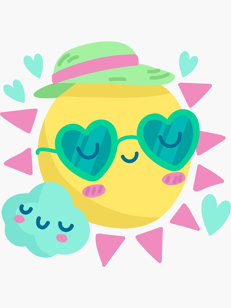 "Fancy Sun sticker" Sticker by ahakiko | Redbubble