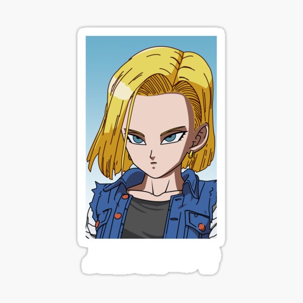 Sticker « Android 18 Dragon Ball », par otakuchaneru | Redbubble