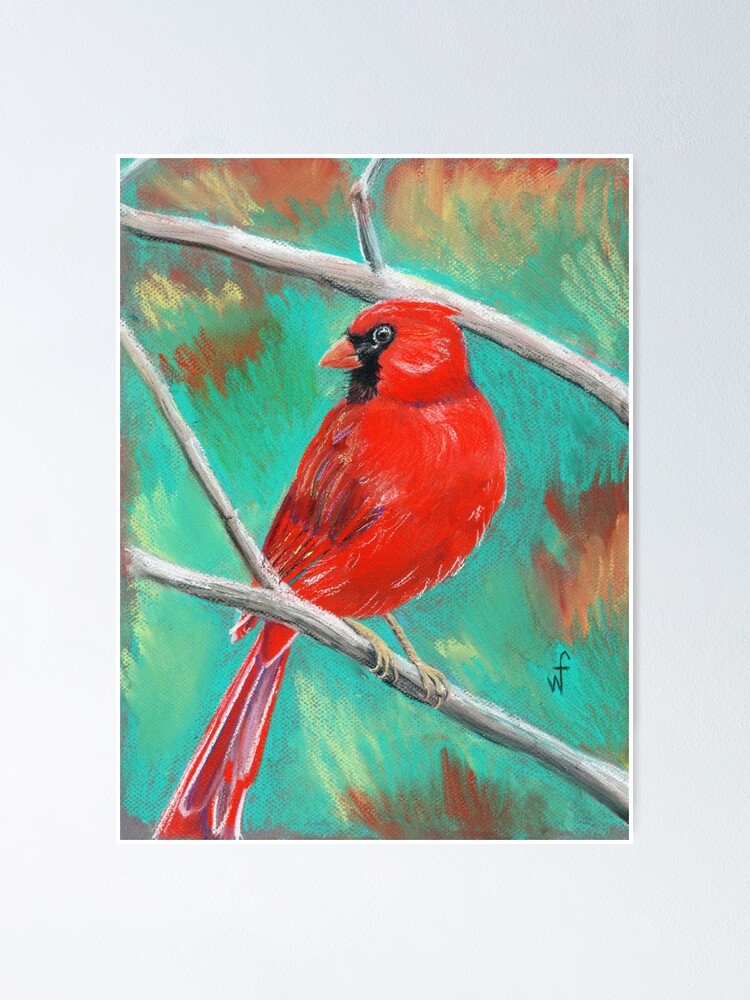 "Cardinal" Poster for Sale by WillFordArt | Redbubble