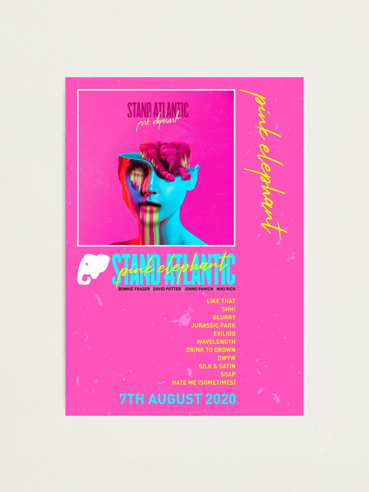 "Stand Atlantic - Pink Elephant Album Artwork" Photographic Print for ...