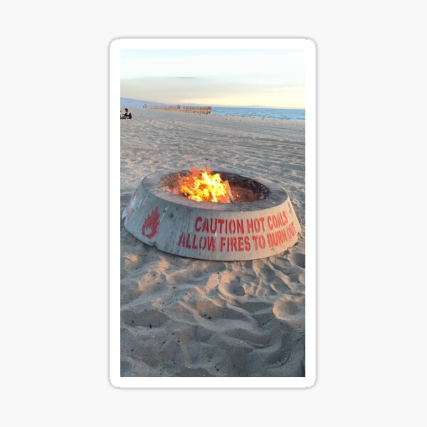 "fire pit" Sticker for Sale by kat-yg | Redbubble