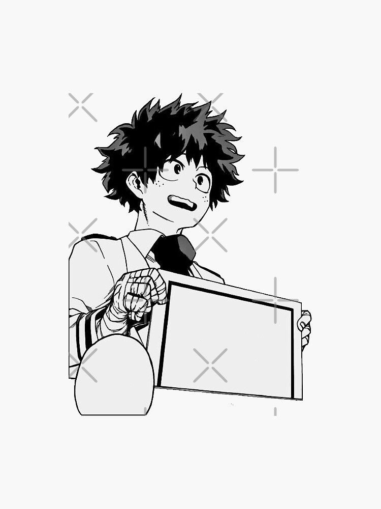 "Deku name tag" Sticker for Sale by BukLauDesu | Redbubble