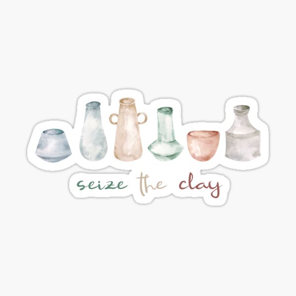 "Watercolour Pottery "Seize the Clay", Ceramics, Pot Head, Ceramicist ...
