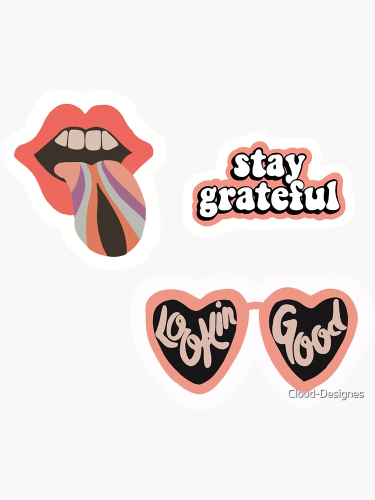 "A pink sticker collage " Sticker for Sale by Cloud-Designes | Redbubble