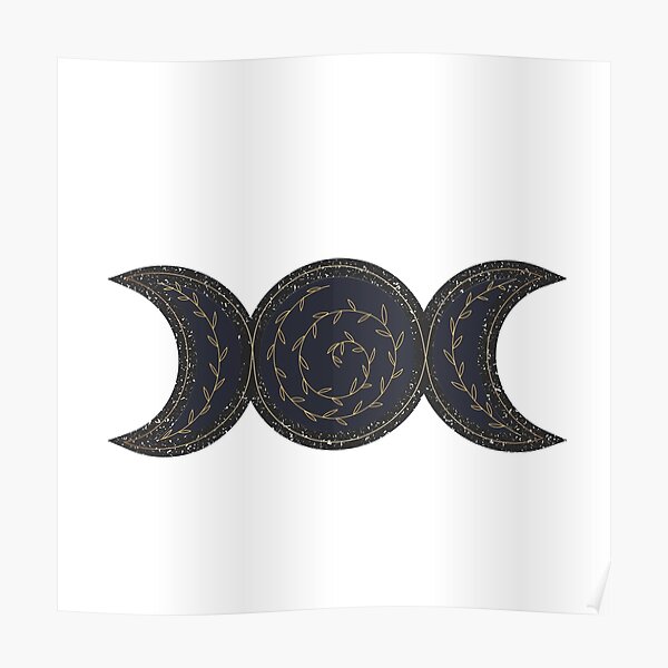 "Triple Moon the Goddess Symbol" Poster for Sale by annomaria | Redbubble