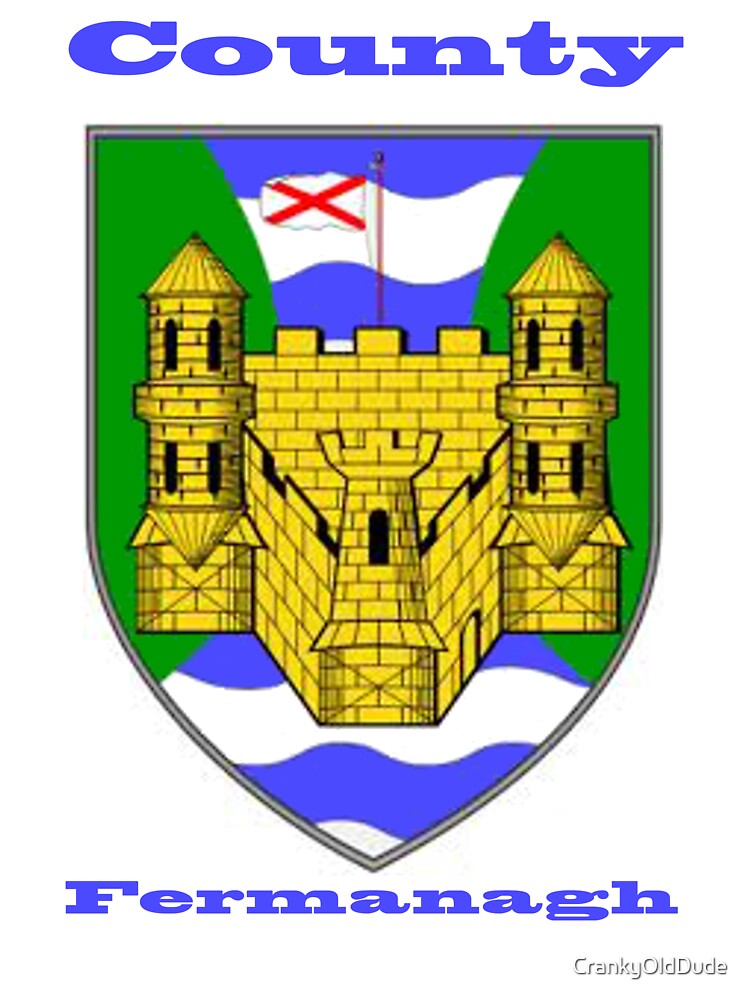 "County Fermanagh Coat of Arms" T-shirt for Sale by CrankyOldDude ...