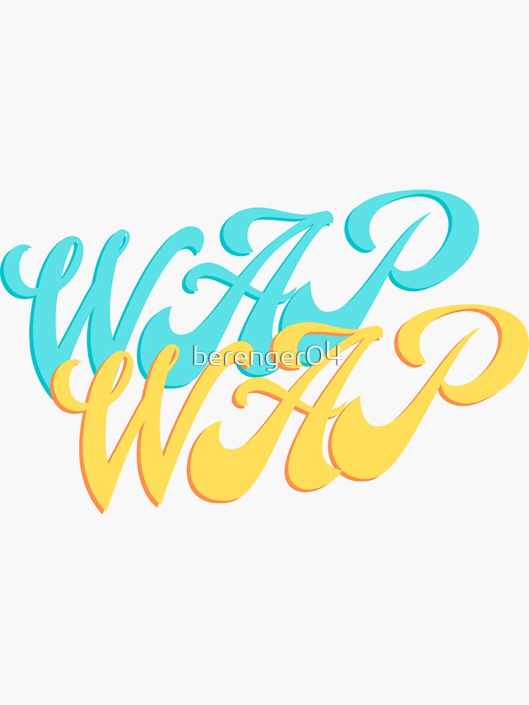 "wap cardi b" Sticker by berenger04 | Redbubble