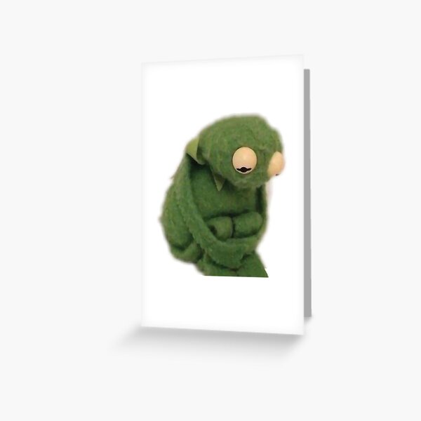 "Sad Kermit Meme" Greeting Card by Mash701 | Redbubble