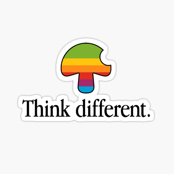 "Think different" Sticker for Sale by Enter-The-Void | Redbubble