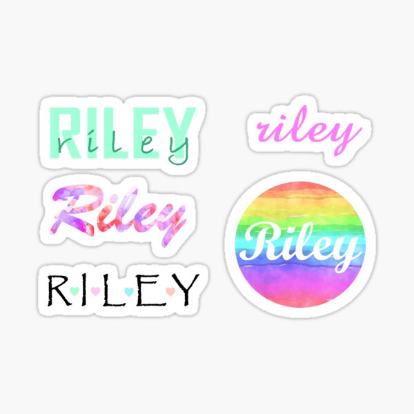"Riley name stickers pack" Sticker by tshirtsmash | Redbubble