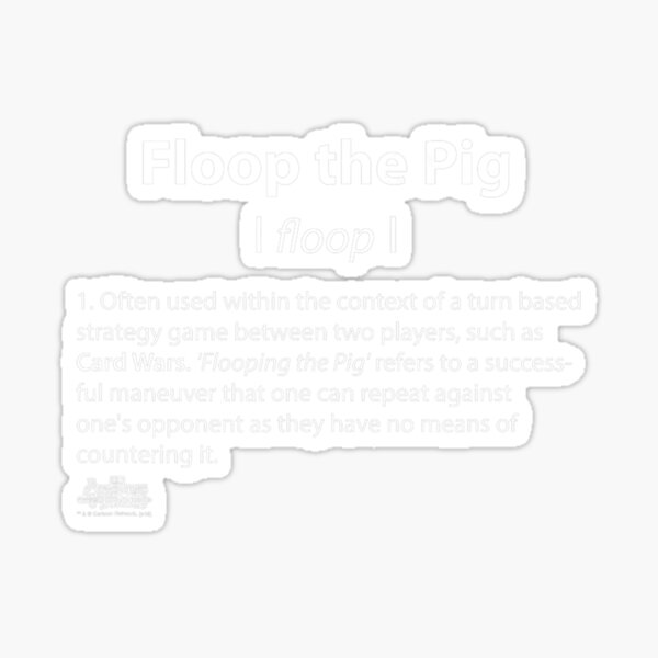 "Adventure Time Floop The Pig" Sticker for Sale by JanekChmiele | Redbubble