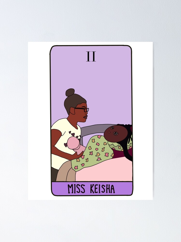 Póster «Carta del Tarot de Miss Keisha Vine» de chloedixonnn | Redbubble