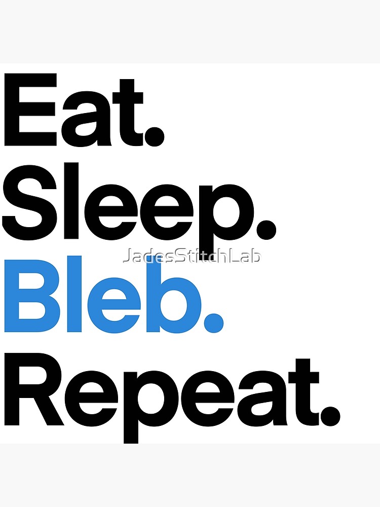 "Eat Sleep Bleb Repeat Rat Meme (Light) | Funny Pet Rat Design" Poster ...