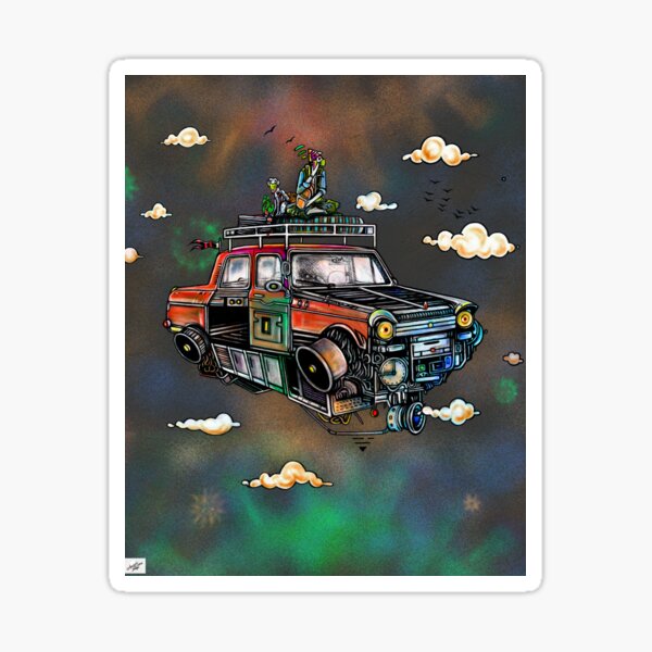 "UNWANTED JOURNEY" Sticker by LEFTEYES | Redbubble