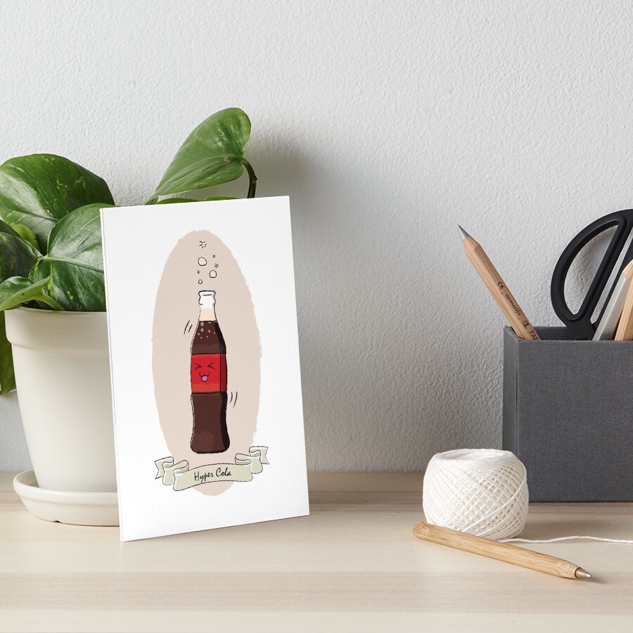"Hyper Cola Cute Art" Art Board Print for Sale by princebardon | Redbubble
