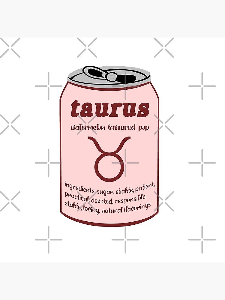 Taurus Zodiac Sign Trendy Vsco Sticker Poster By Albsbubble Redbubble