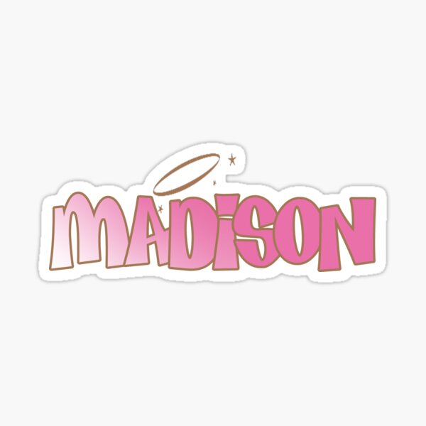 "Madison Pink Baddie " Sticker for Sale by adrenaline2120 | Redbubble