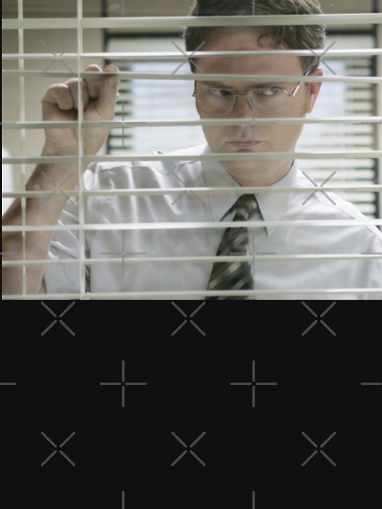 "Dwight Schrute Looking Through the window - The Office" T-shirt by ...
