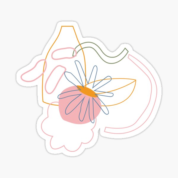 "fruit petals with pebbles " Sticker for Sale by SpicyCherrys | Redbubble