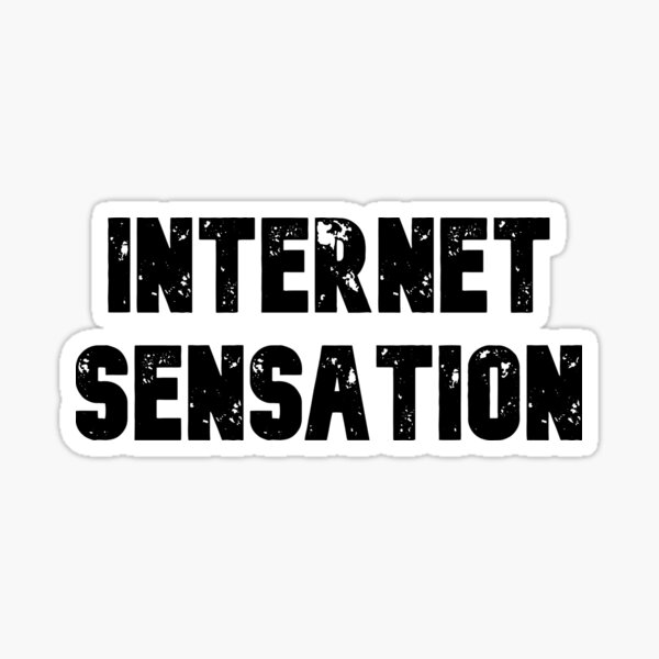"Internet Sensation" Sticker for Sale by rokia33 | Redbubble